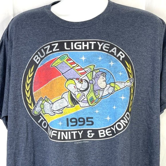 Disney | Shirts | Buzz Lightyear Infinity Beyond Retro Throwback Xxl Pixar Tshirt 2xl Mens ...